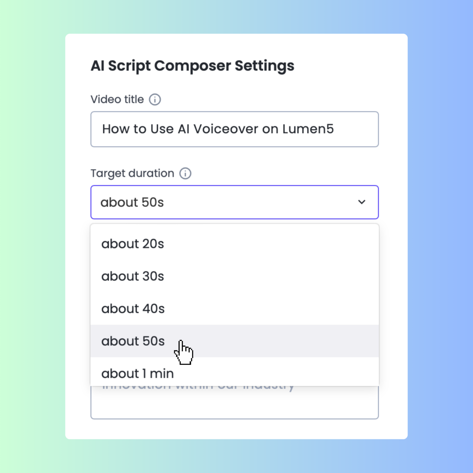 How to Customize your AI Voiceover in Lumen5 - Lumen5 Learning Center